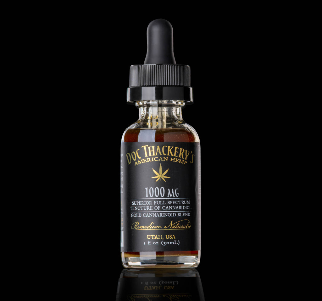 Doc Thackery's Gold Label 1000mg Premium Full Spectrum CBD Tincture ...
