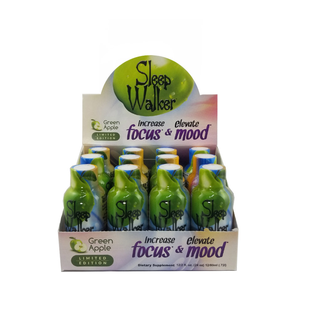 Green Apple - Sleep Walker Liquid Shot for Focus and Mood Enhancement ...
