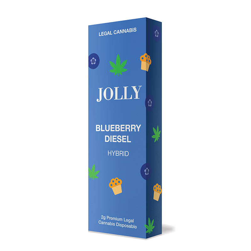 Jolly Blueberry Diesel / Hybrid - 2G Premium Legal Cannabis Disposable ...