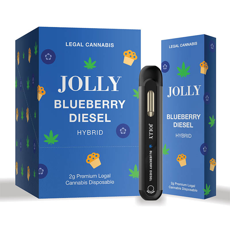 Jolly Blueberry Diesel / Hybrid - 2G Premium Legal Cannabis Disposable ...