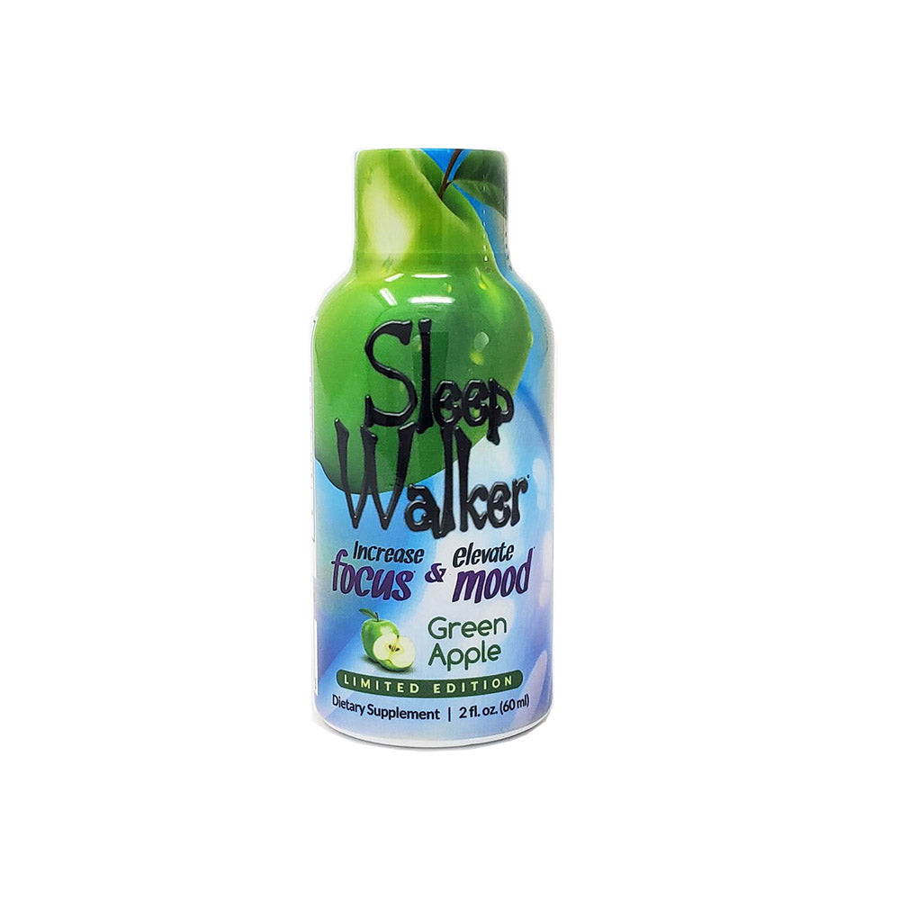 Green Apple - Sleep Walker Liquid Shot for Focus and Mood Enhancement ...